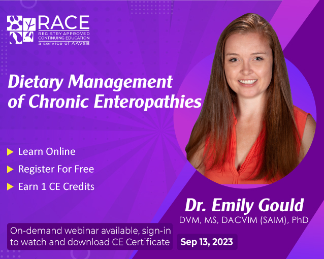 Dietary Management of Chronic Enteropathies | Veterinary Webinar