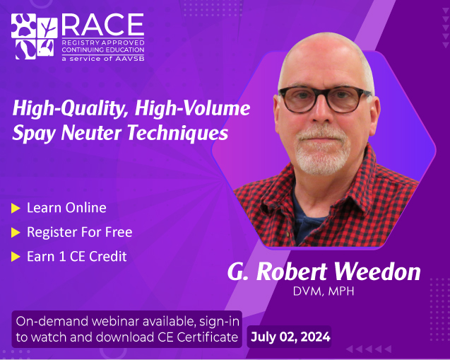 Watch our Webinar on High Volume Spay/Neuter Techniques